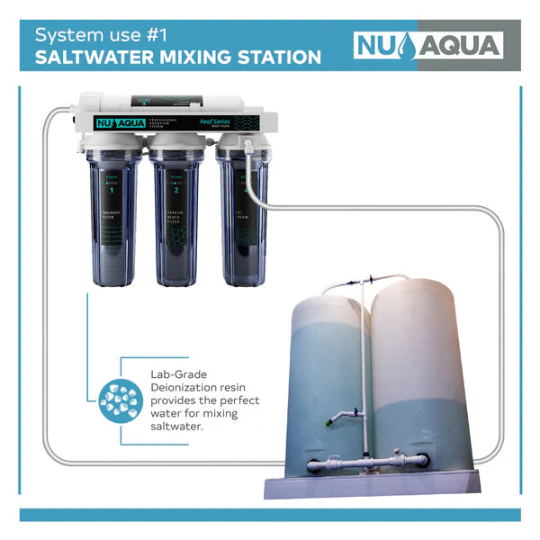 NU Aqua 100GPD 4-Stage RODI System - Reef Aquarium RO/DI Filter