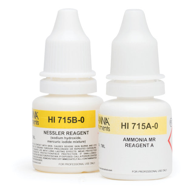 Ammonia Medium Range Checker Reagents HI715-25 - Hanna Instruments | 25 ...