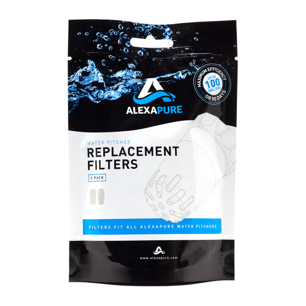 Alexapure Pitcher Replacement Filters (2-Pack) - Removes 90 ...
