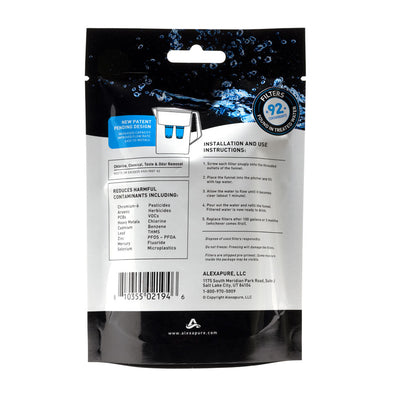 Alexapure Pitcher Replacement Filters (2-Pack) - Removes 90 ...