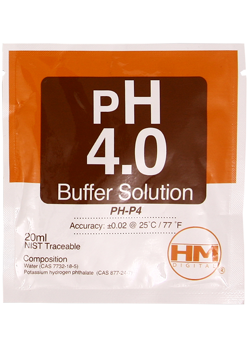 HM Digital PH 4.0 buffer solution PH-P4 20ml (1-pack)